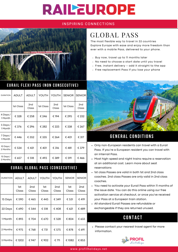 Rail Europe Factsheet – Profil Holidays