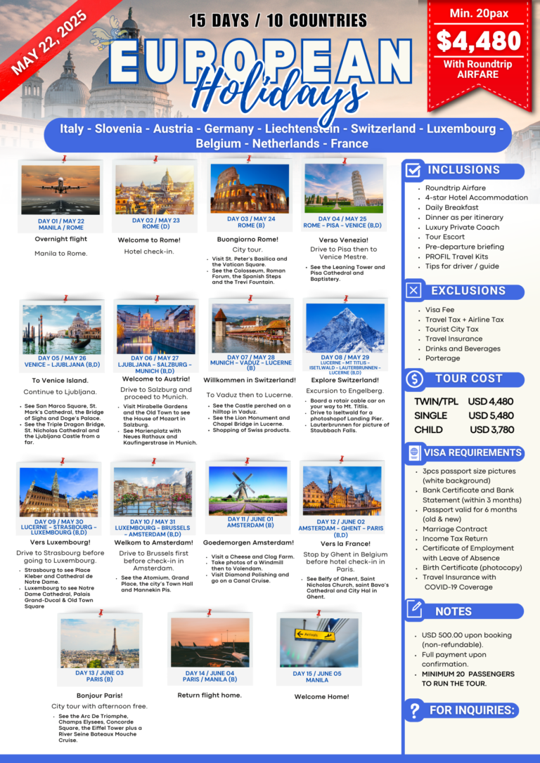 European Holidays - Profil Holidays