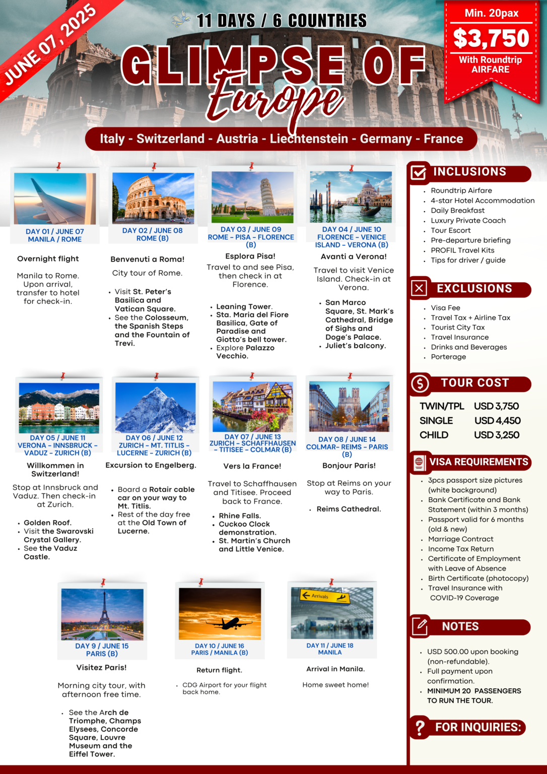 Glimpse of Europe June – Profil Holidays